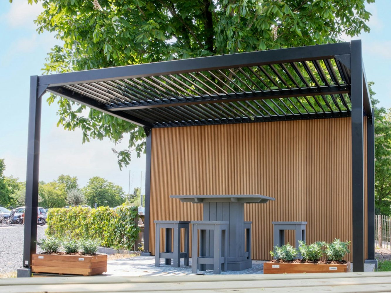 Alles over de aluminium overkapping met shutters NuBuiten